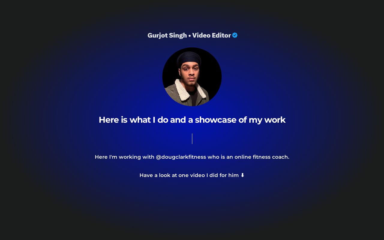 Gurjot Singh Video Edits portfolio